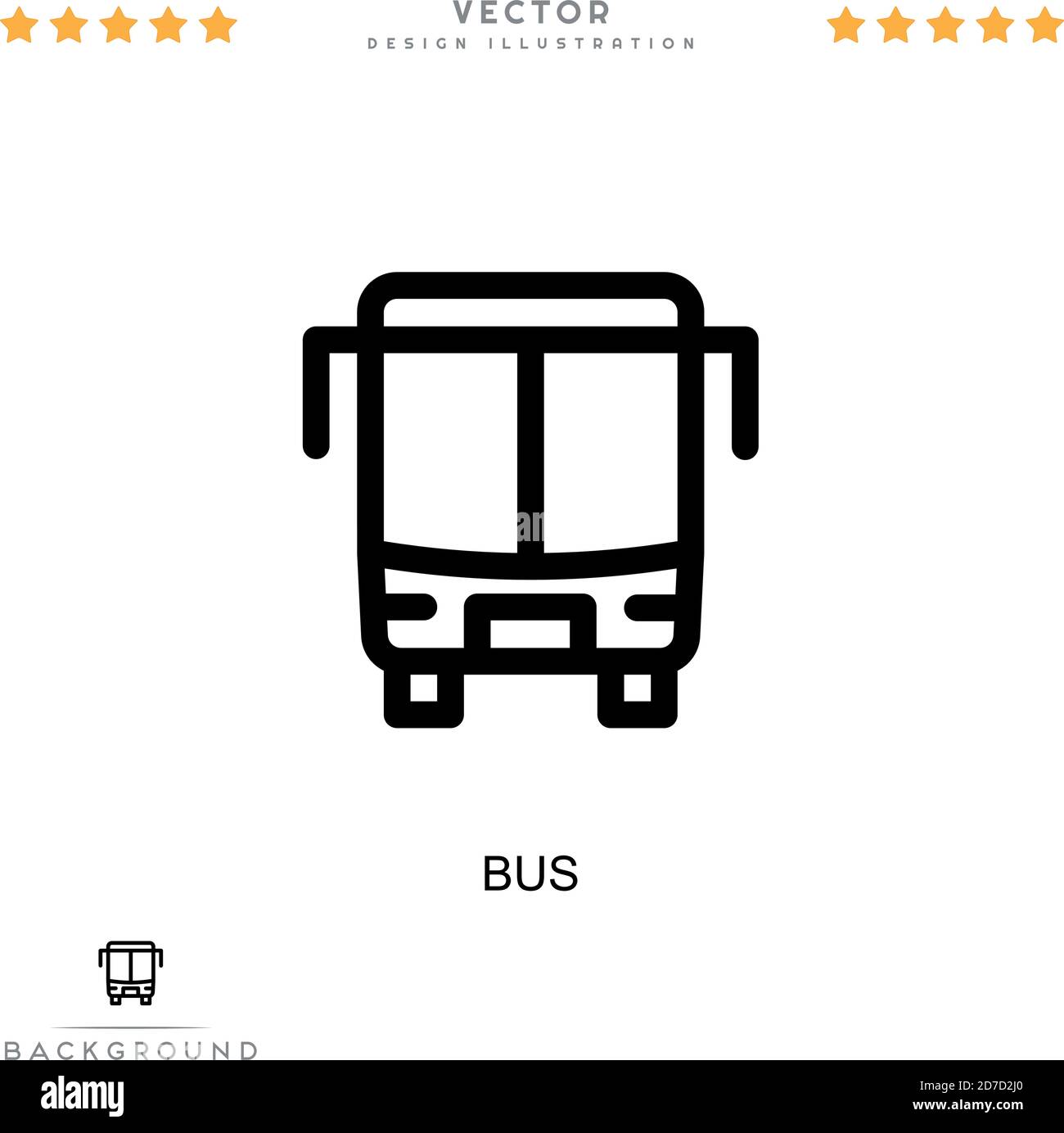 Bus icon. Simple element from digital disruption collection. Line Bus ...
