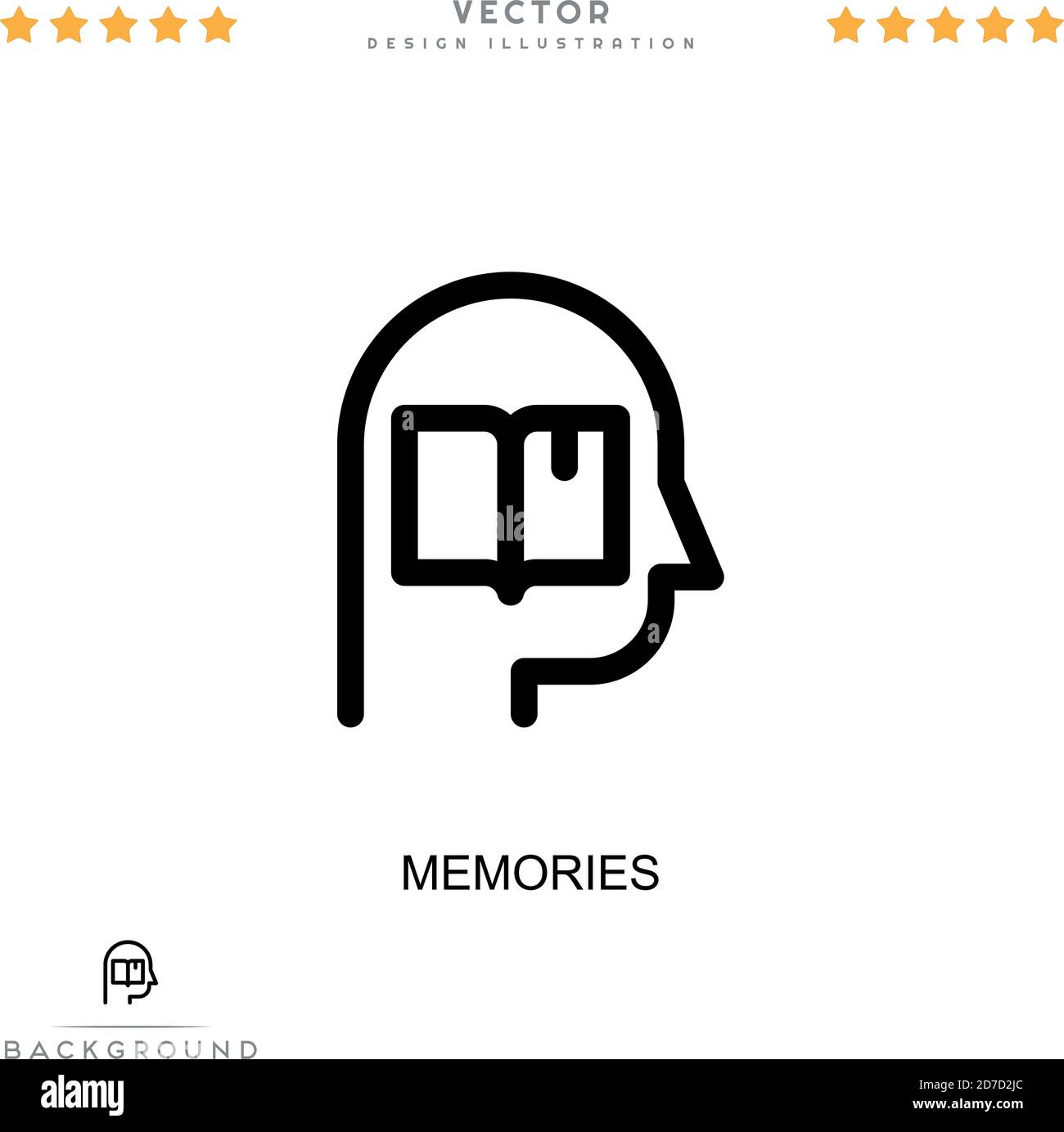 Memories icon. Simple element from digital disruption collection. Line ...