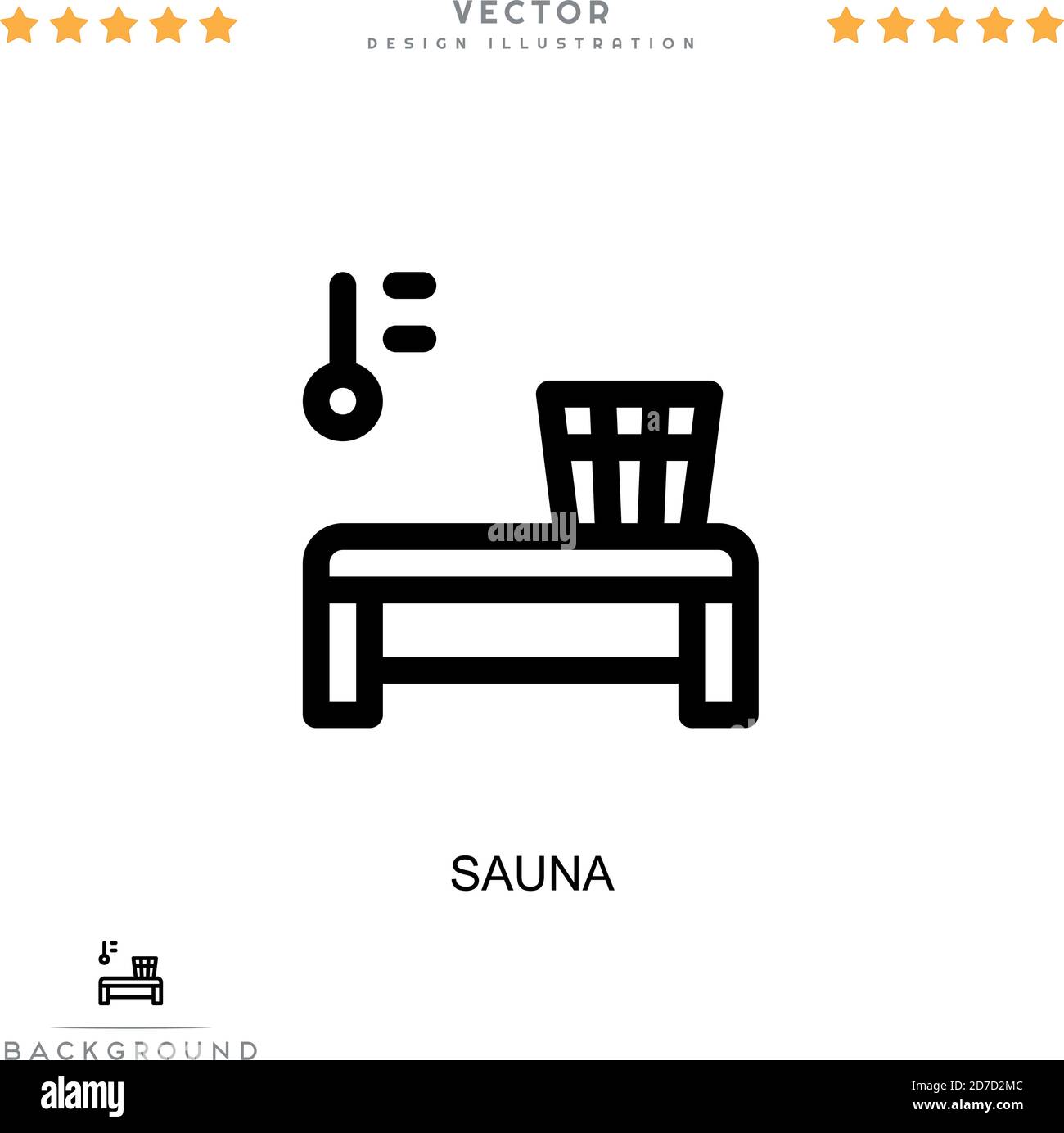 Sauna icon. Simple element from digital disruption collection. Line ...