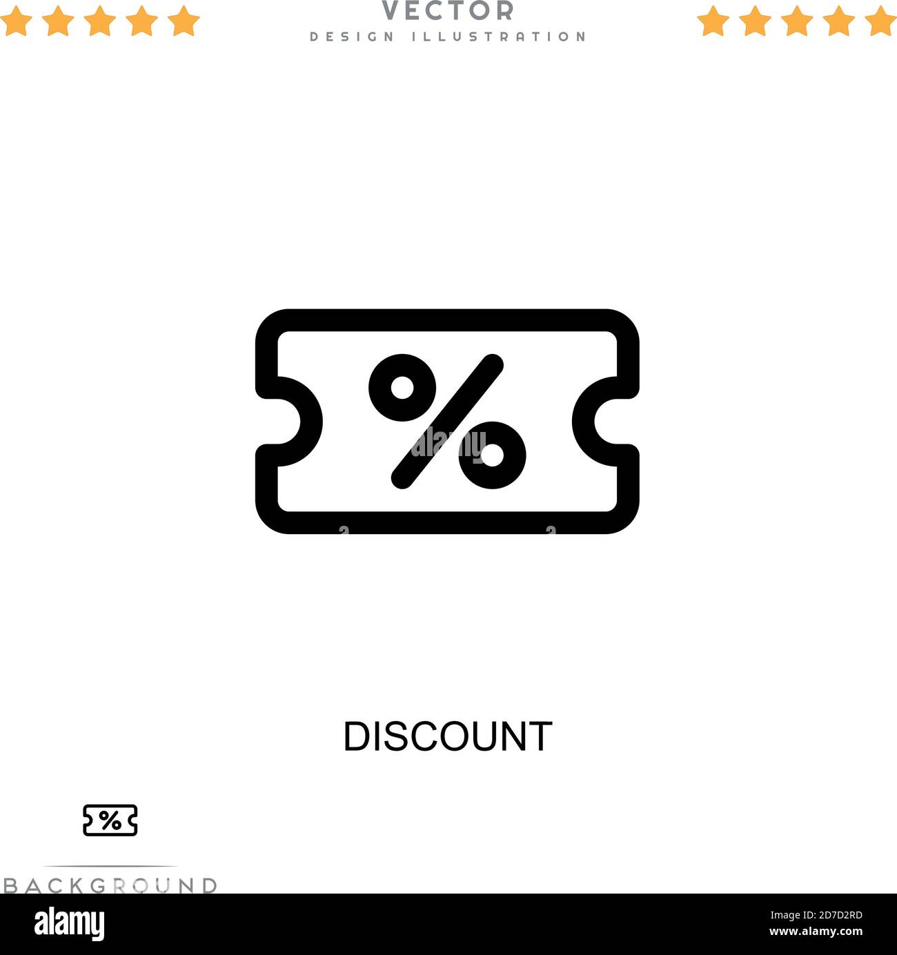 Discount icon. Simple element from digital disruption collection. Line ...