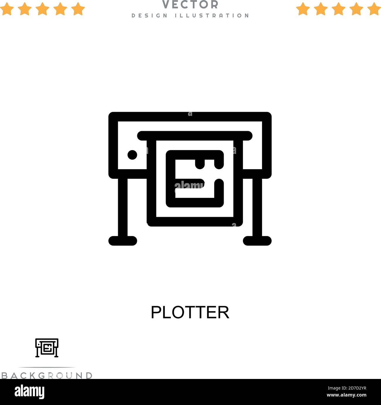 Plotter icon. Simple element from digital disruption collection. Line ...
