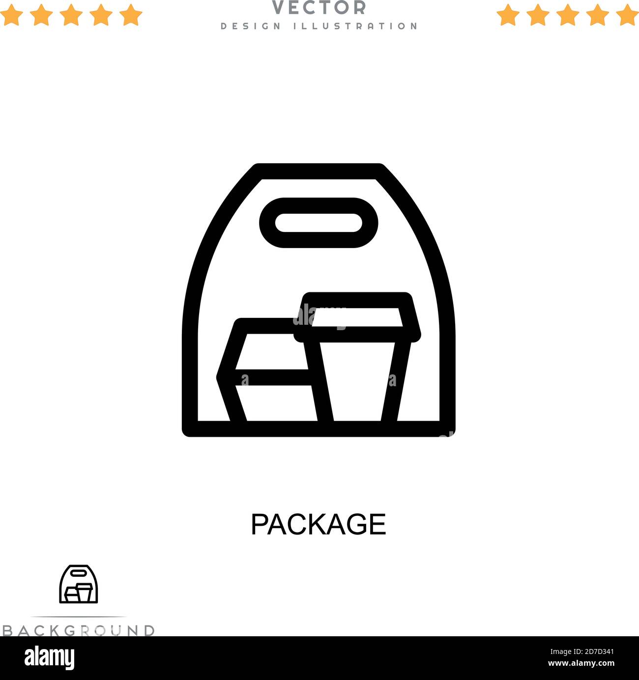 Package icon. Simple element from digital disruption collection. Line ...