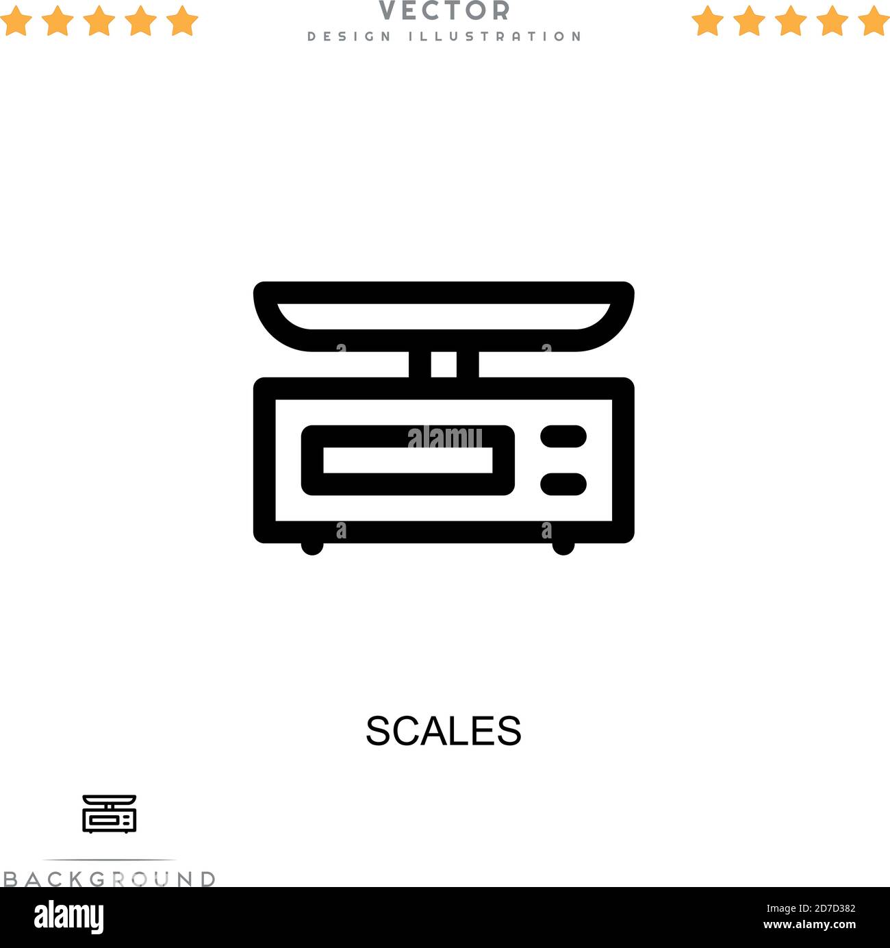 Scales icon. Simple element from digital disruption collection. Line ...