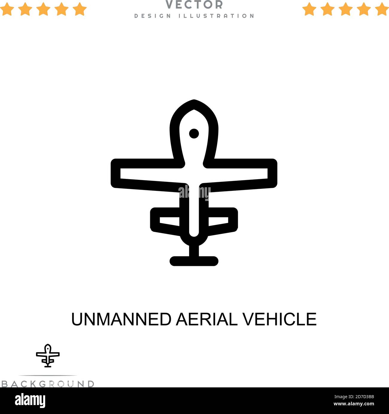 Unmanned aerial vehicle icon. Simple element from digital disruption ...