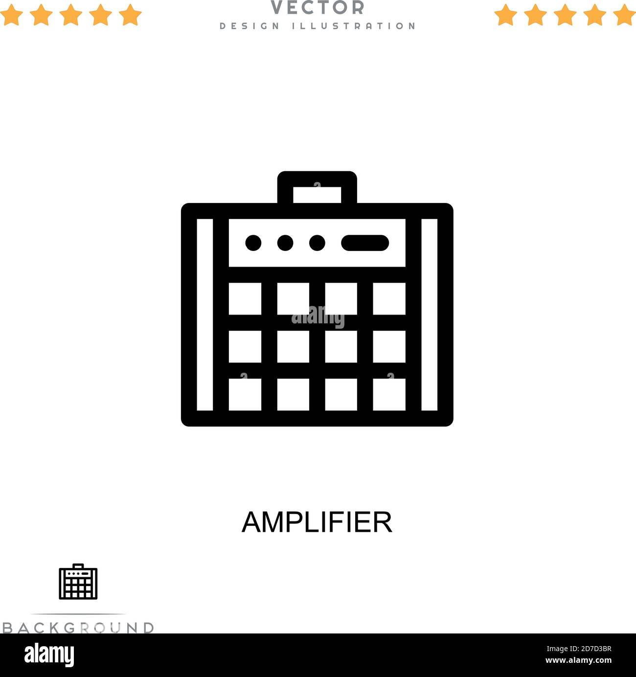 Amplifier icon. Simple element from digital disruption collection. Line ...