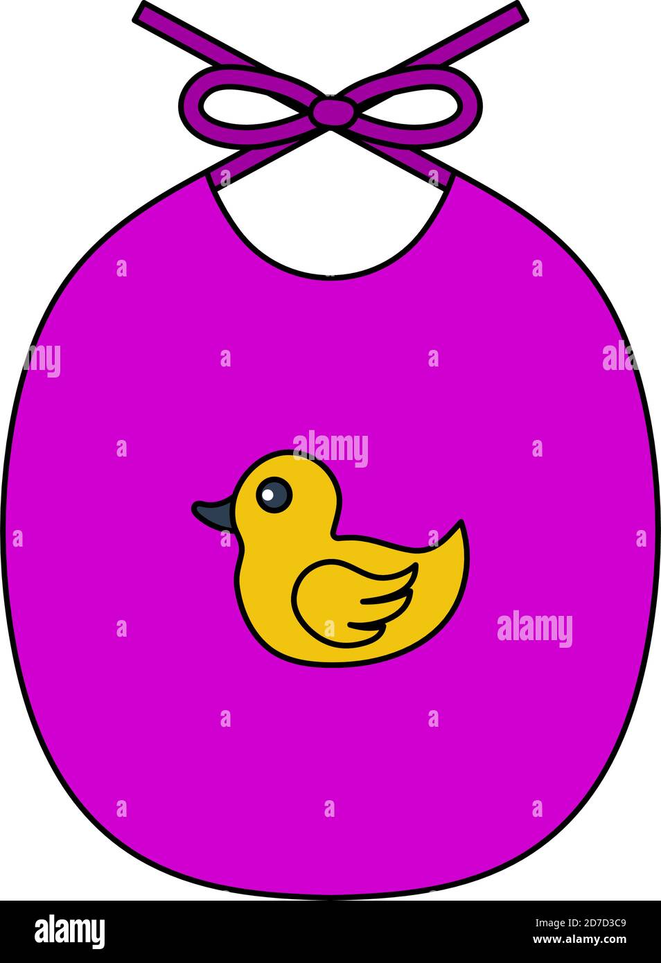 Bib Icon. Editable Outline With Color Fill Design. Vector Illustration ...