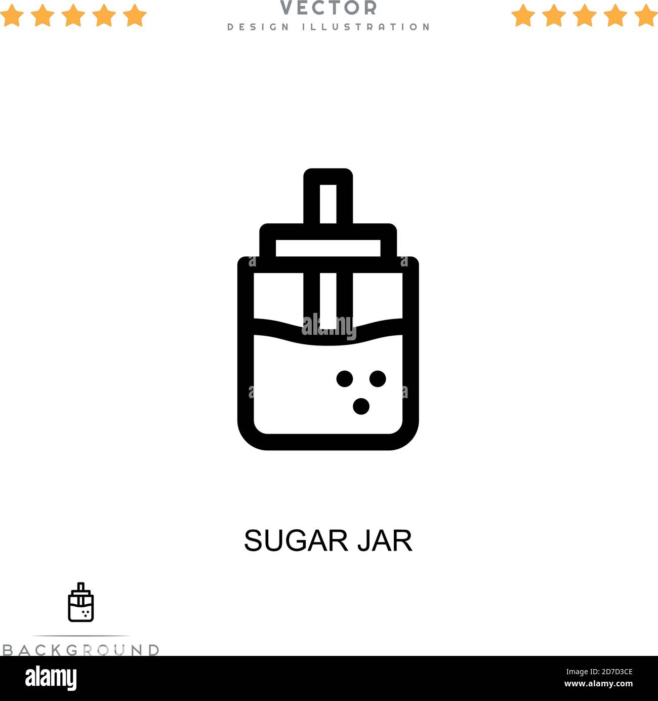 Sugar jar icon. Simple element from digital disruption collection. Line ...