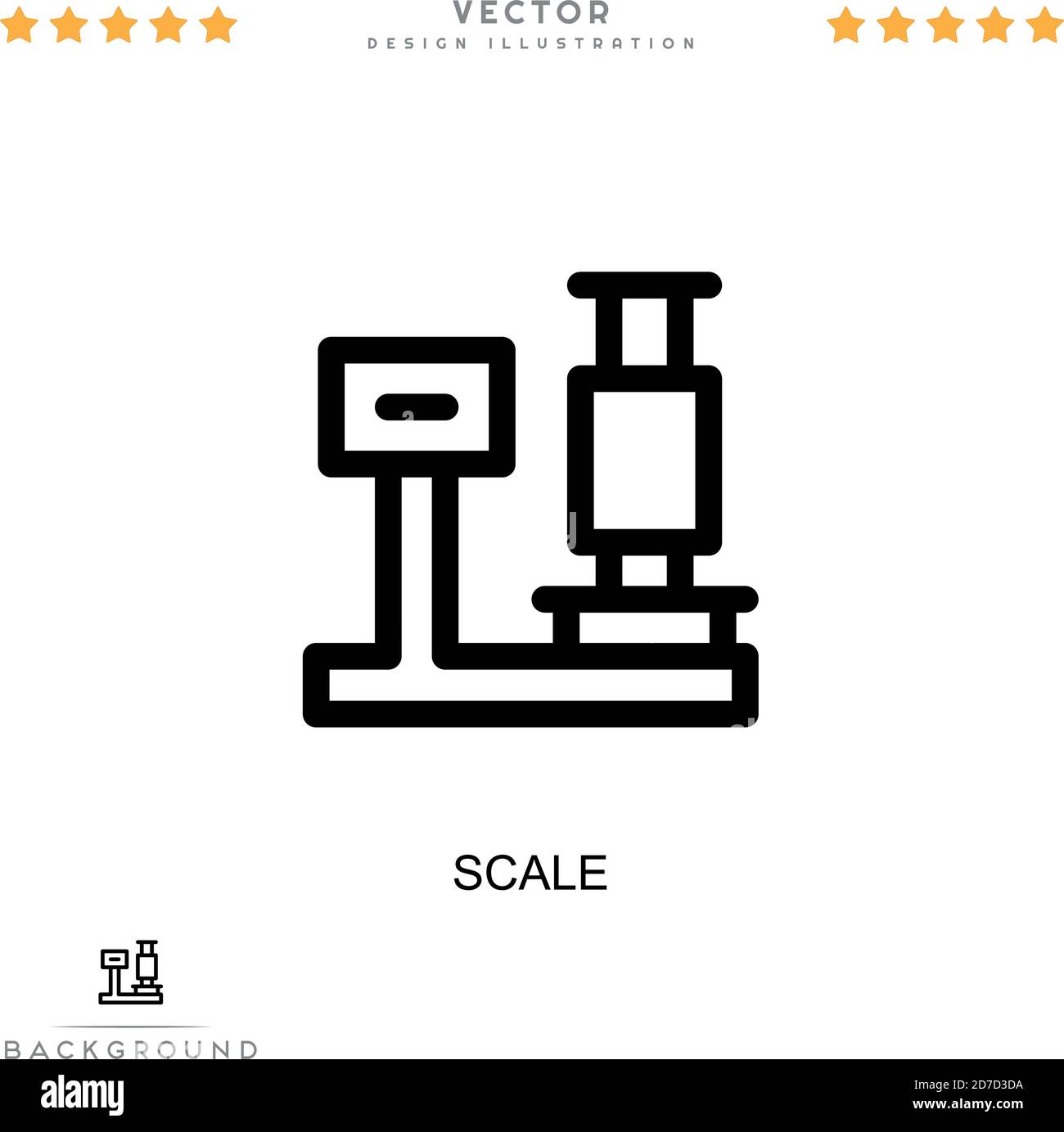 Scale icon. Simple element from digital disruption collection. Line ...