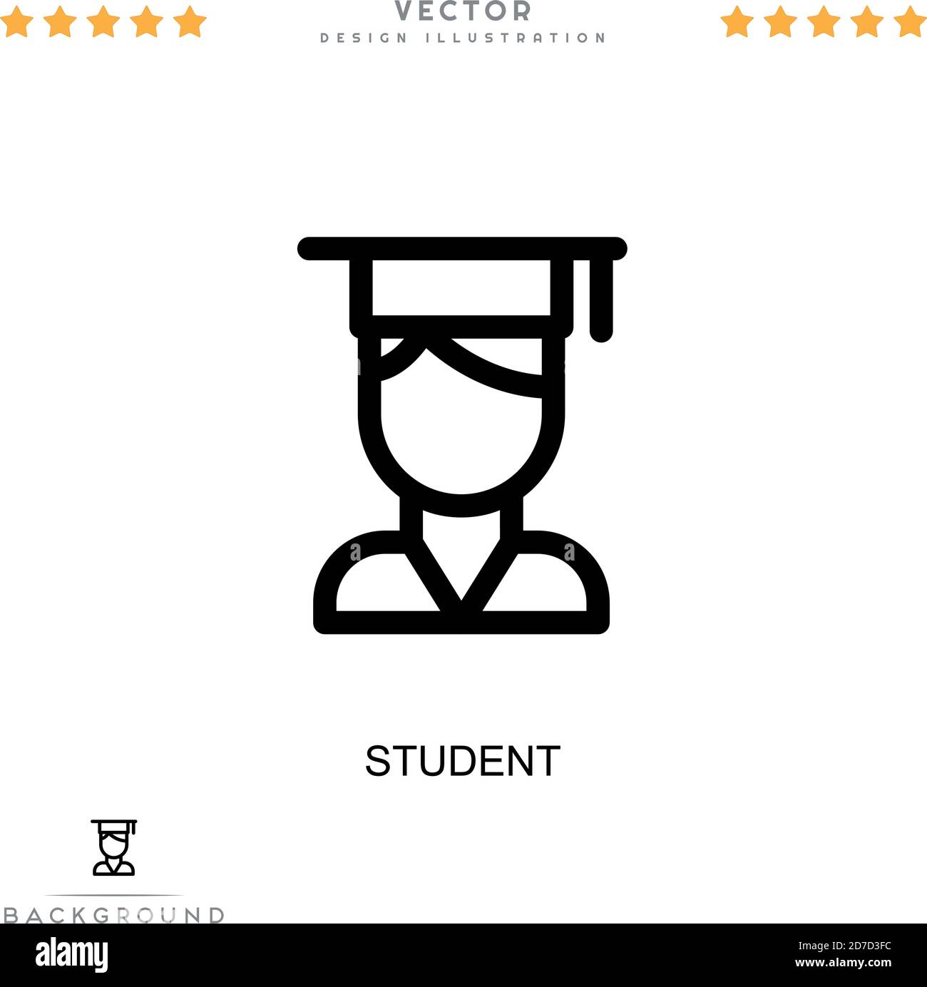 Student icon. Simple element from digital disruption collection. Line ...