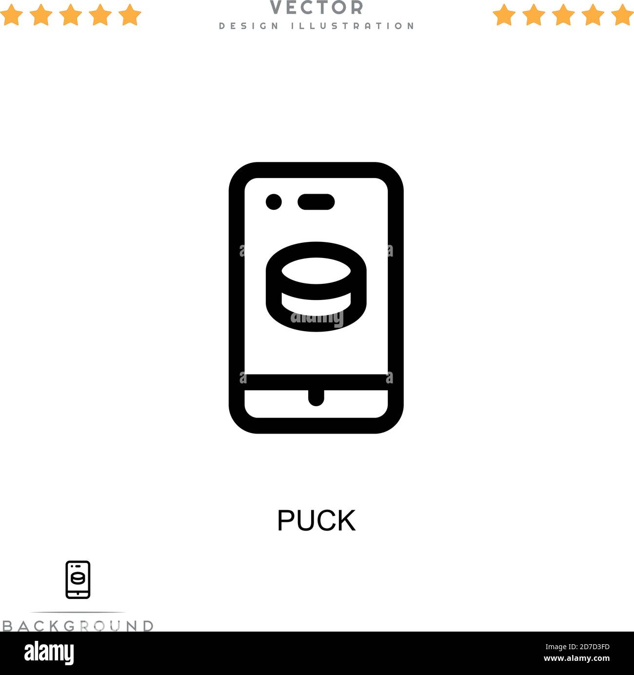 Puck icon. Simple element from digital disruption collection. Line Puck ...