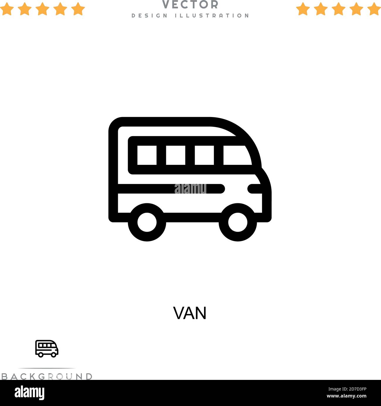Van icon. Simple element from digital disruption collection. Line Van ...