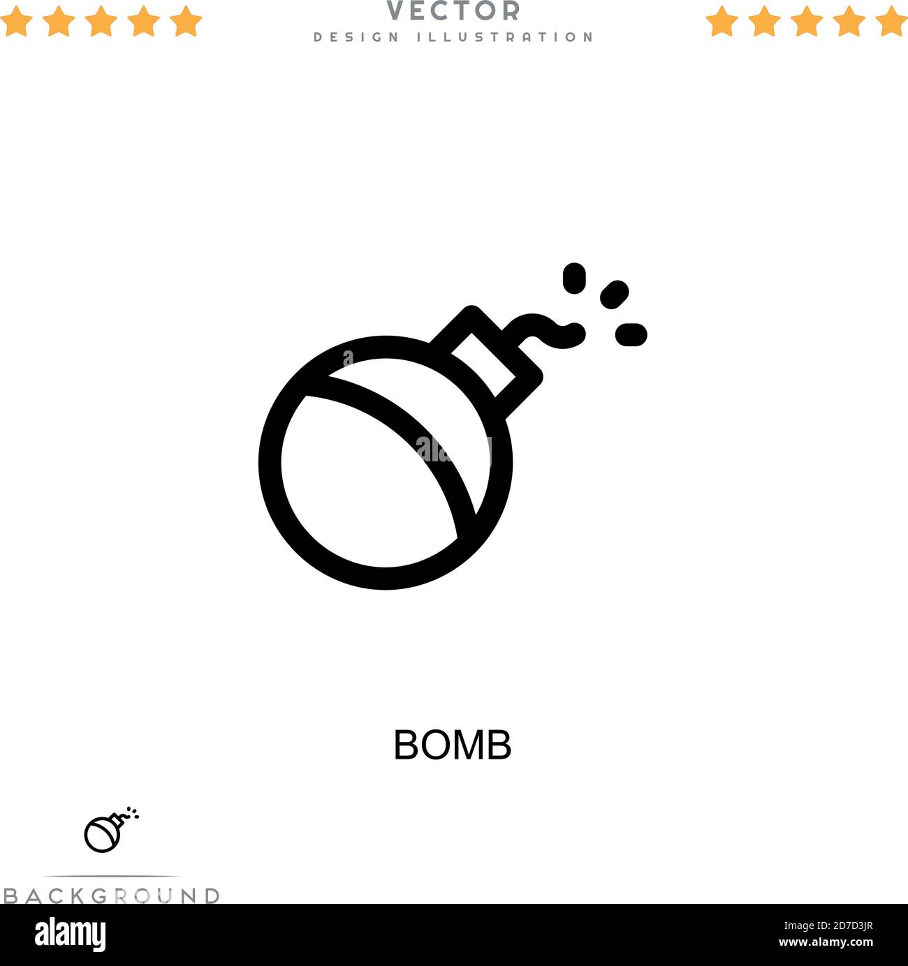 Bomb icon. Simple element from digital disruption collection. Line Bomb ...