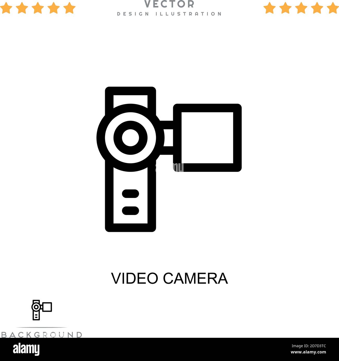Video camera icon. Simple element from digital disruption collection ...