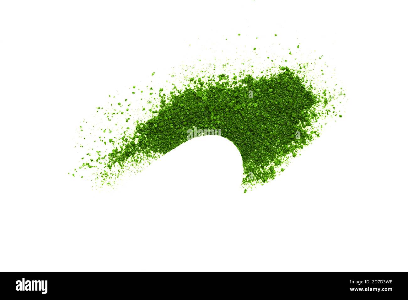 Green eye shadow isolated on white background Stock Photo - Alamy