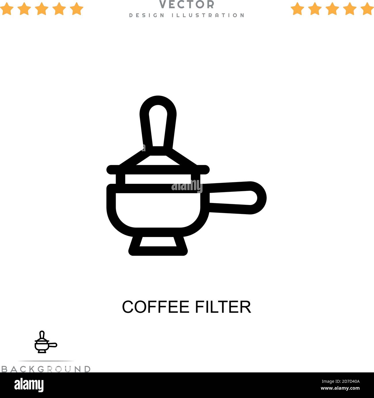 Coffee filter icon. Simple element from digital disruption collection ...