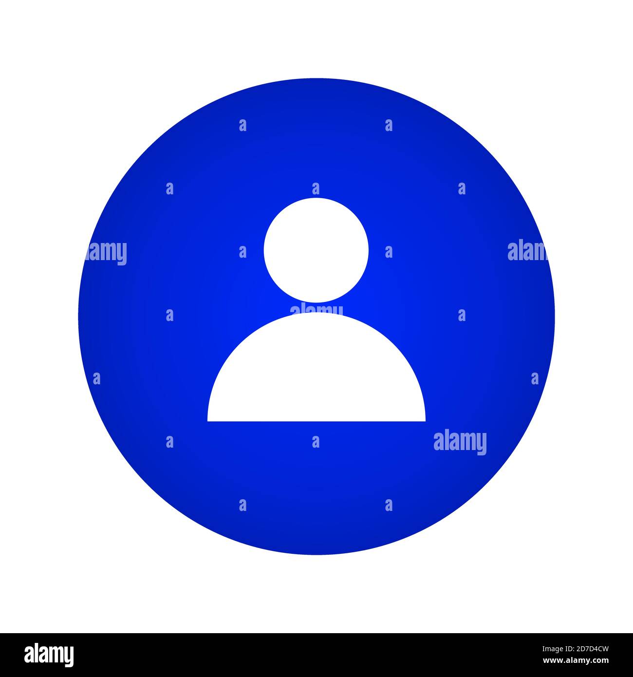 Profile Icon. Person Icon. Profile Button On a Blue Gradient Circle ...