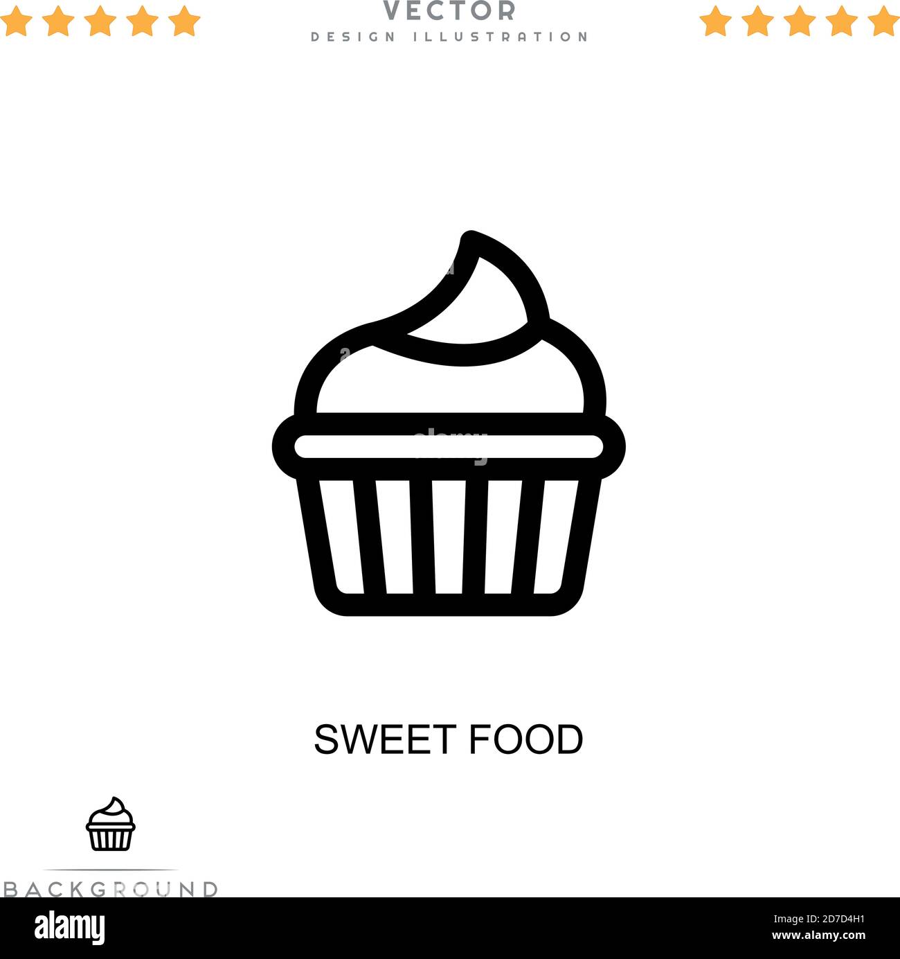 Sweet food icon. Simple element from digital disruption collection ...