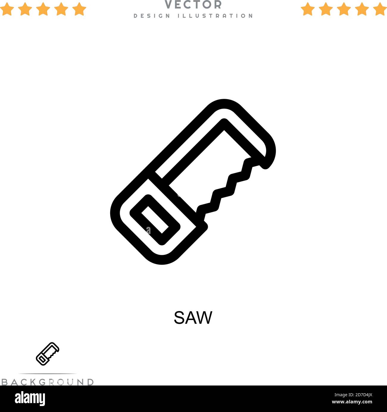 Saw icon. Simple element from digital disruption collection. Line Saw ...