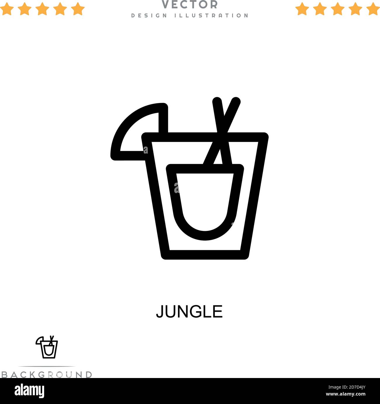 Jungle icon. Simple element from digital disruption collection. Line ...