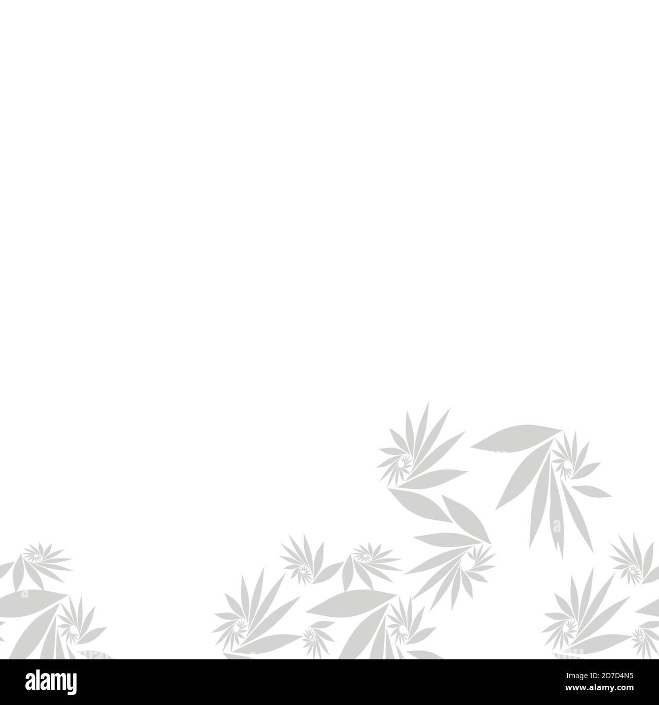 Cannabis seamless pattern. Marijuana leaf, gray weed plant. Hashish ...