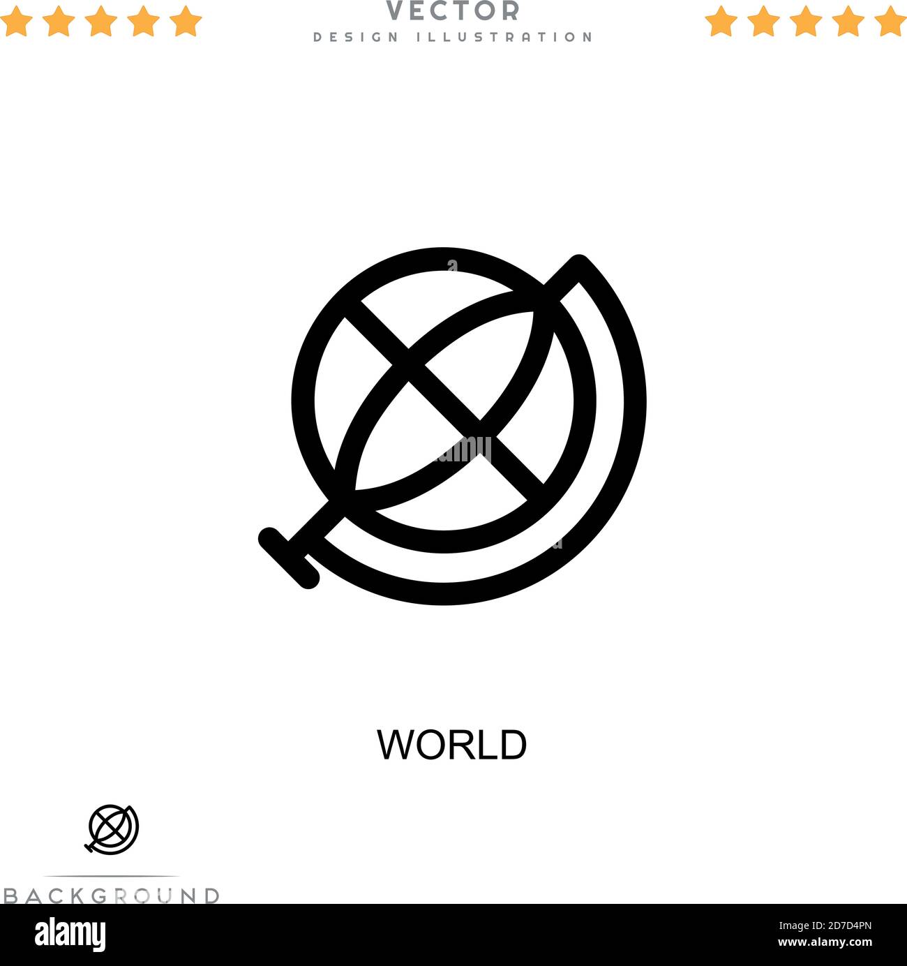 World icon. Simple element from digital disruption collection. Line ...