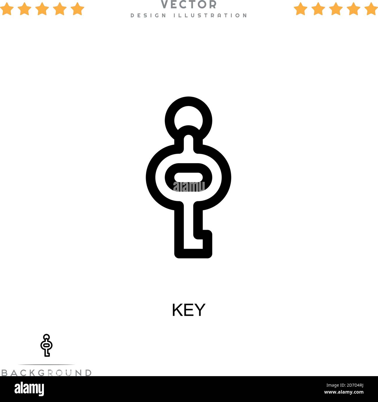 Key icon. Simple element from digital disruption collection. Line Key ...