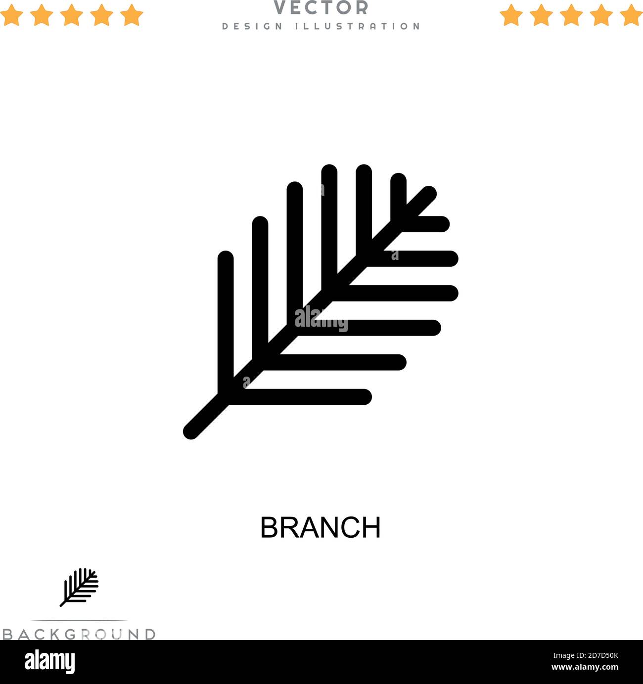 Branch icon. Simple element from digital disruption collection. Line ...