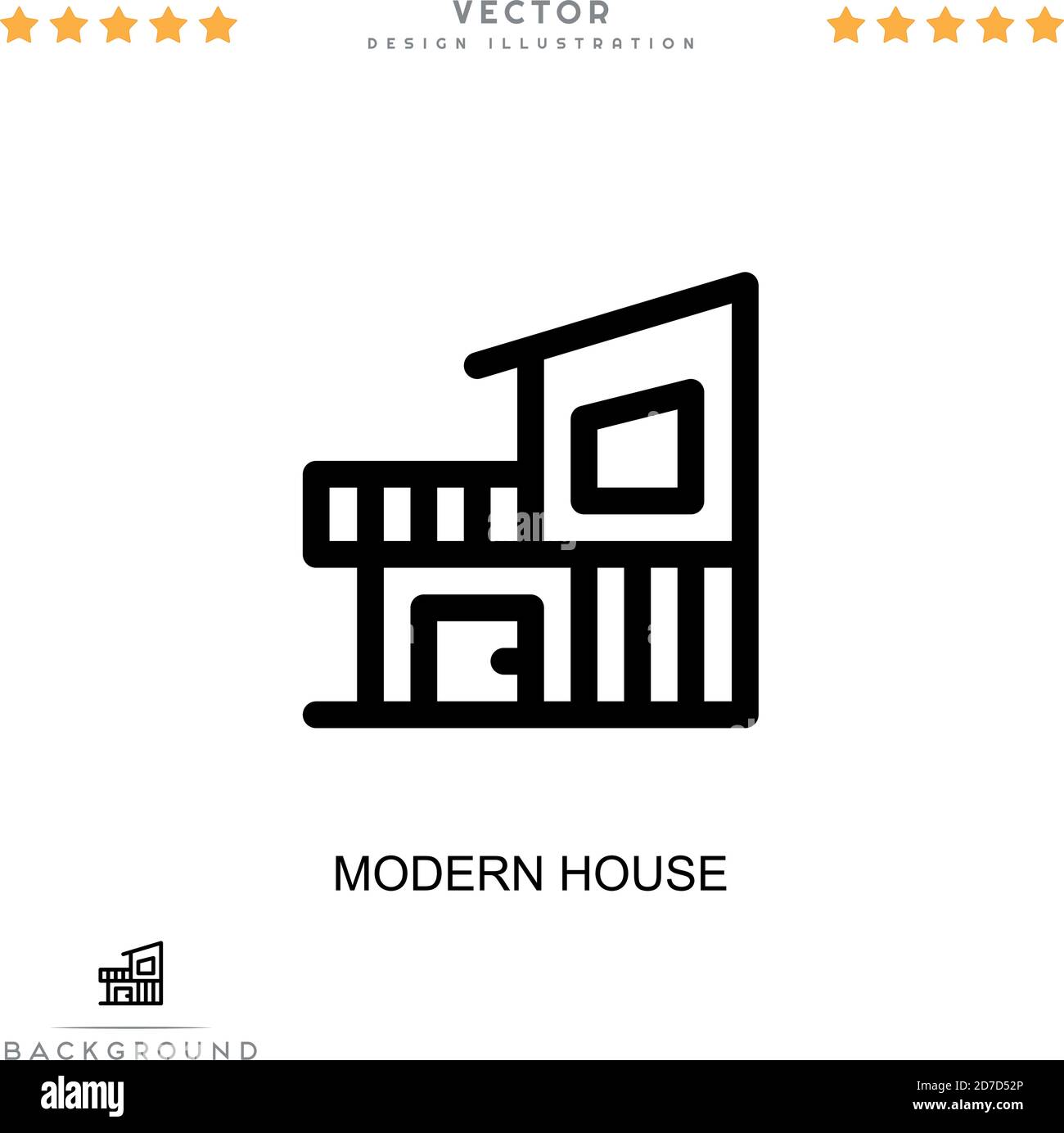 Modern house icon. Simple element from digital disruption collection ...