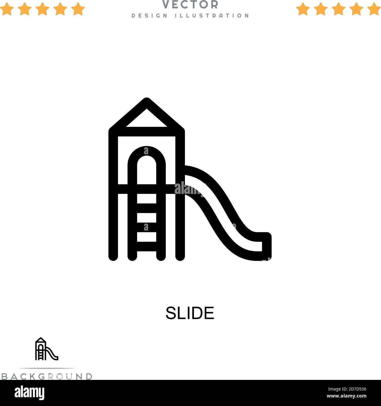 Slide icon. Simple element from digital disruption collection. Line ...