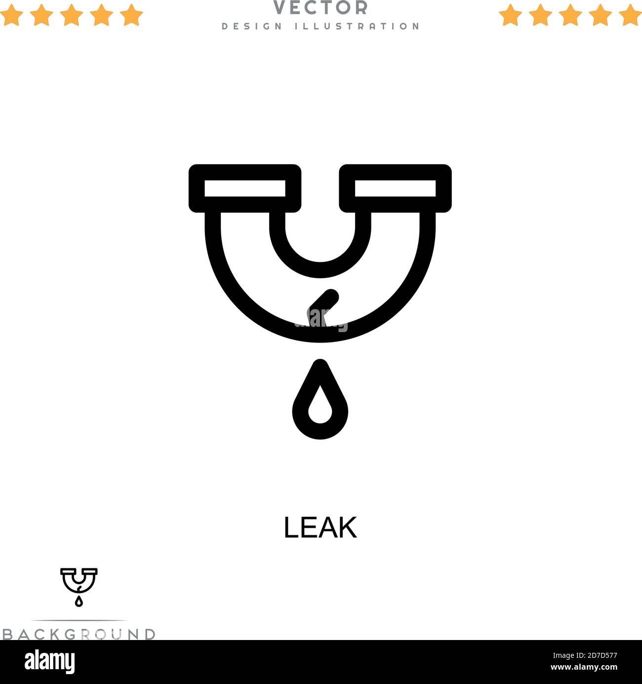 Leak icon. Simple element from digital disruption collection. Line Leak ...