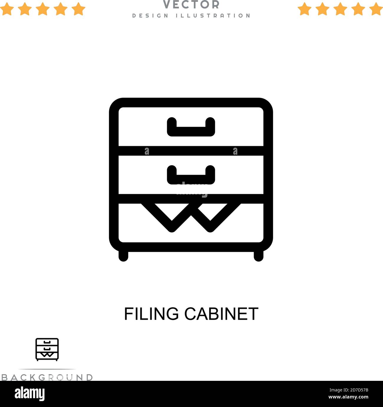 Filing cabinet icon. Simple element from digital disruption collection ...