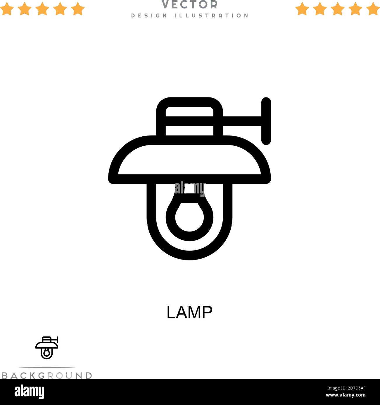 Lamp icon. Simple element from digital disruption collection. Line Lamp ...