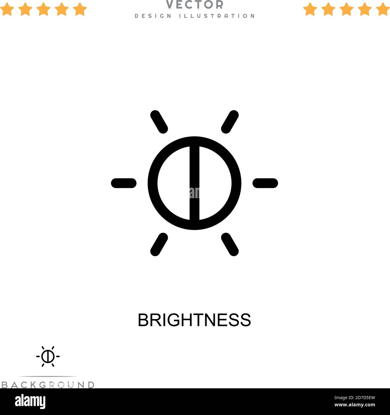 Brightness icon. Simple element from digital disruption collection ...