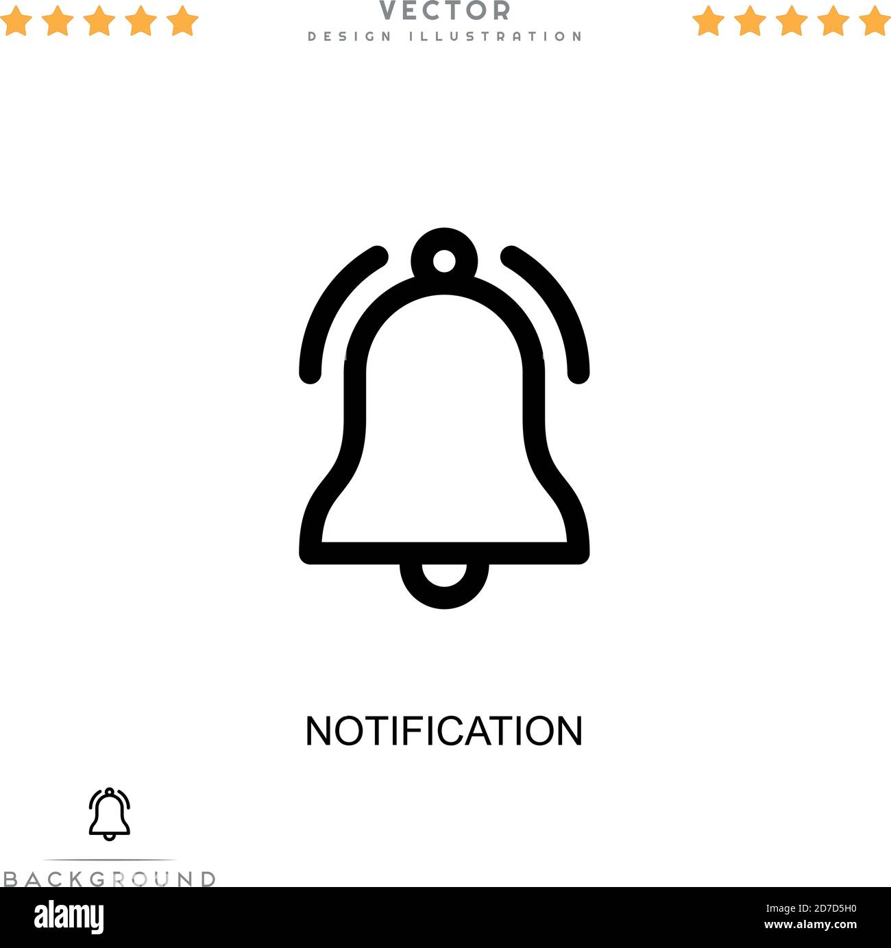 Notification icon. Simple element from digital disruption collection ...