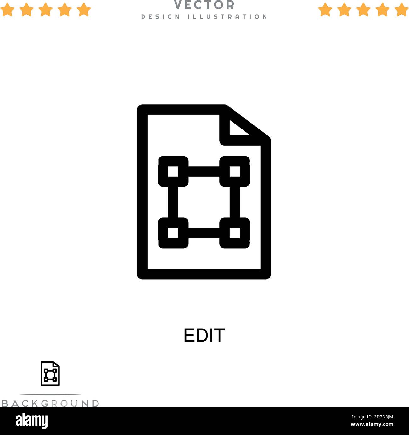Edit icon. Simple element from digital disruption collection. Line Edit ...
