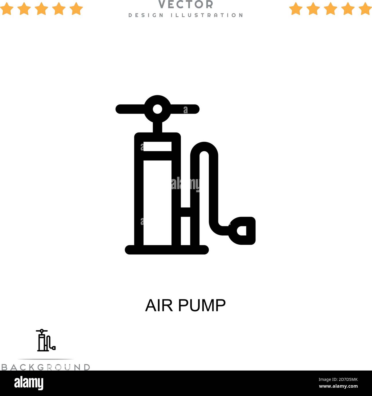 Air pump icon. Simple element from digital disruption collection. Line ...