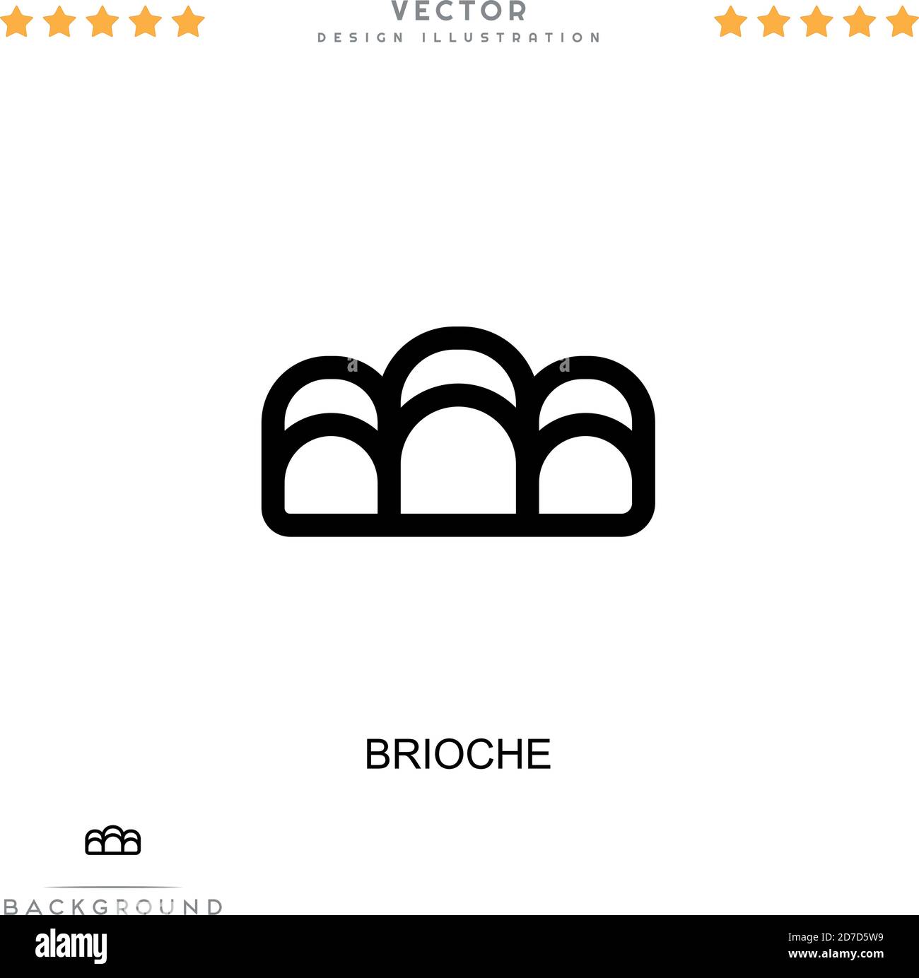 Brioche breakfast top view Stock Vector Images - Alamy