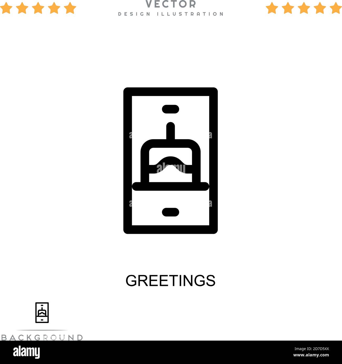 Greetings icon. Simple element from digital disruption collection. Line ...