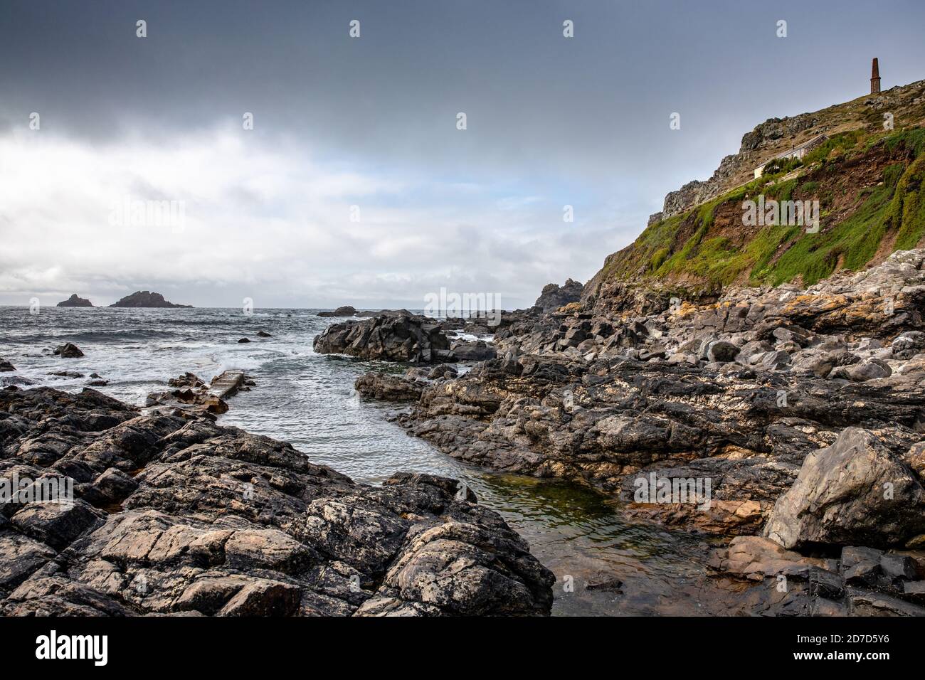 Cape Cornwall England UK Stock Photo - Alamy