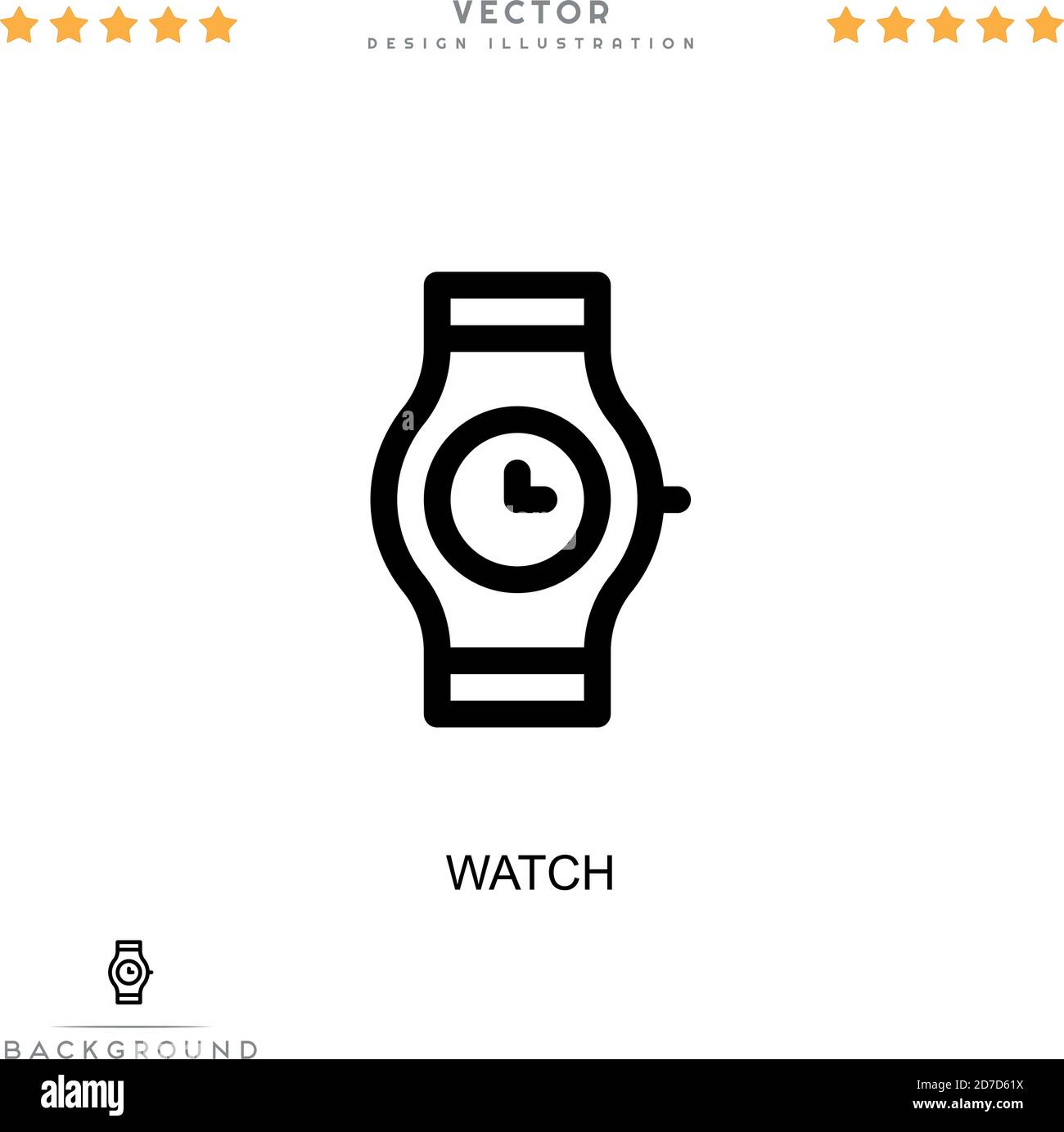 Watch icon. Simple element from digital disruption collection. Line ...