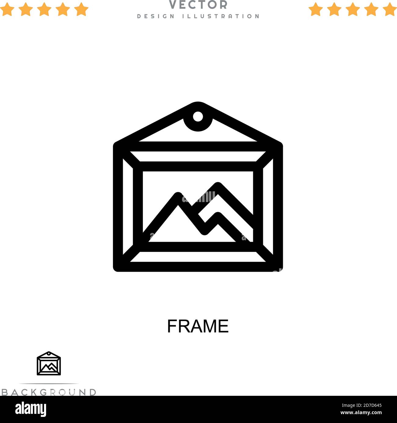 Frame icon. Simple element from digital disruption collection. Line ...