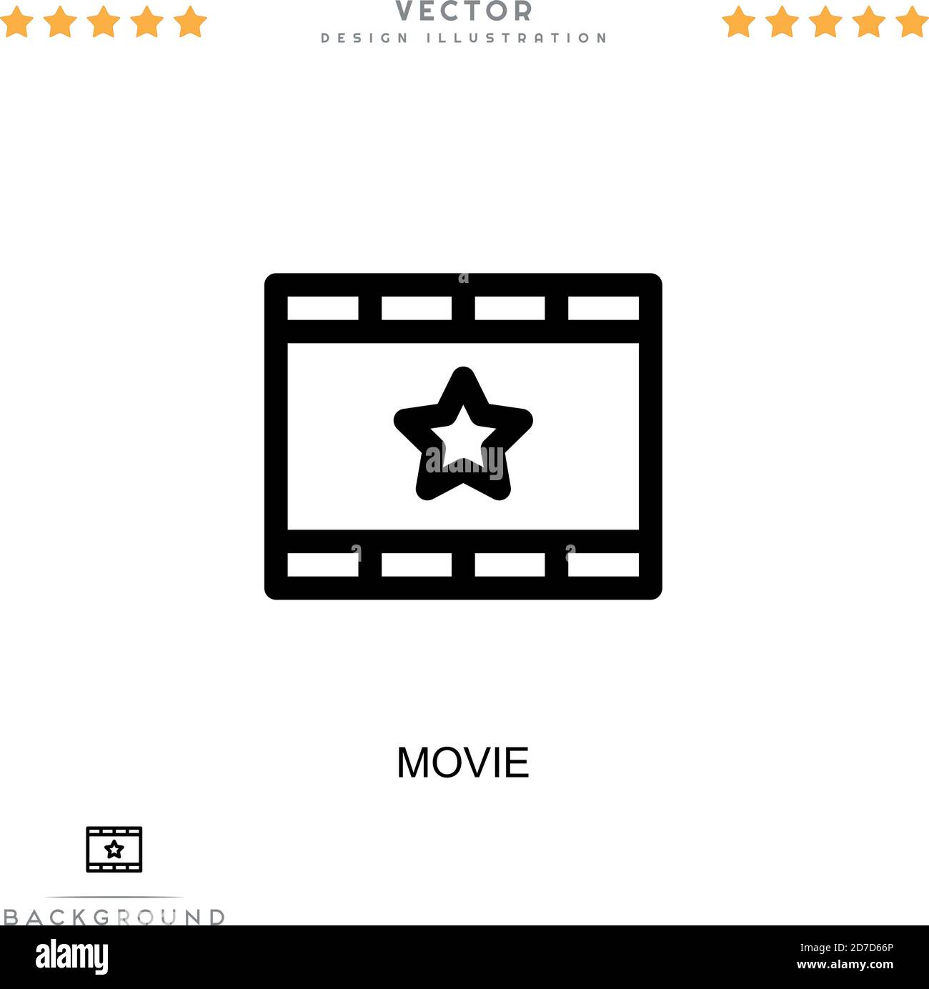 Movie icon. Simple element from digital disruption collection. Line ...