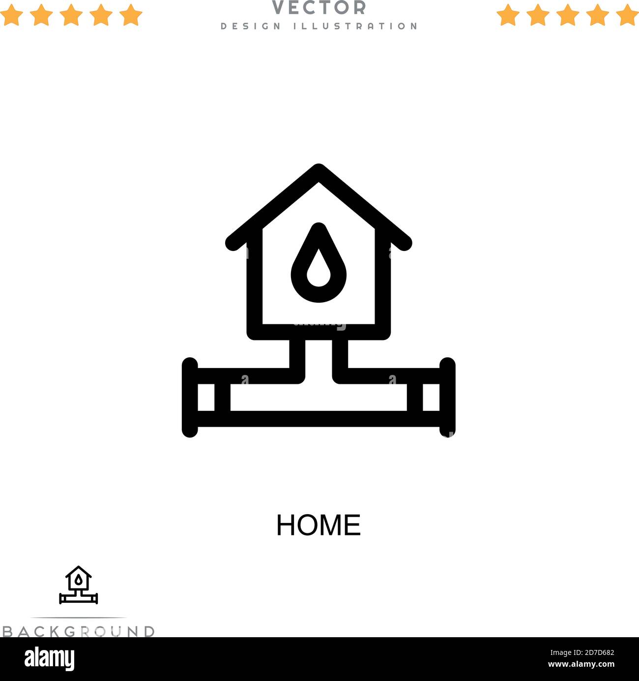 Home icon. Simple element from digital disruption collection. Line Home ...