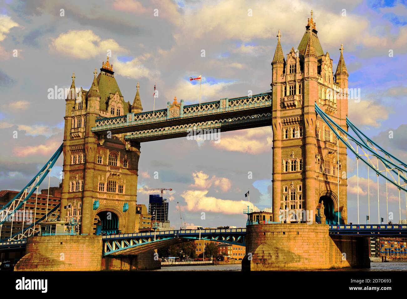 Tower Bridge, London, 2020. Tower Bridge is a bridge spanning the River ...
