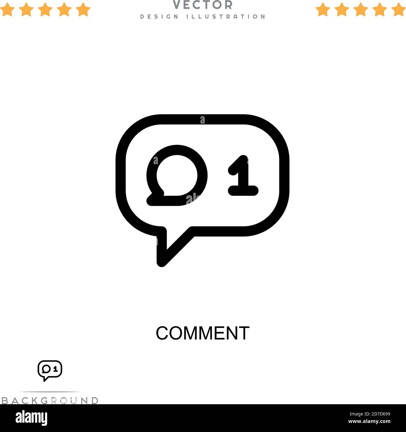 Comment icon. Simple element from digital disruption collection. Line ...