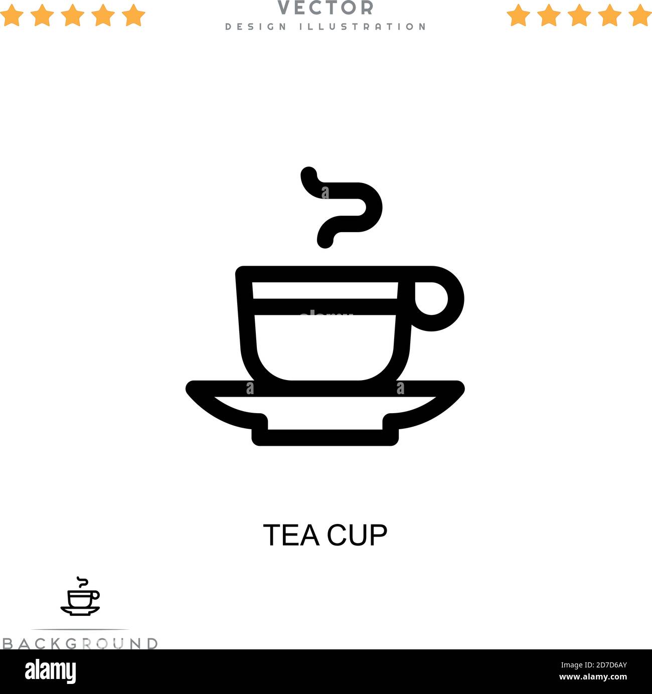Tea cup icon. Simple element from digital disruption collection. Line ...