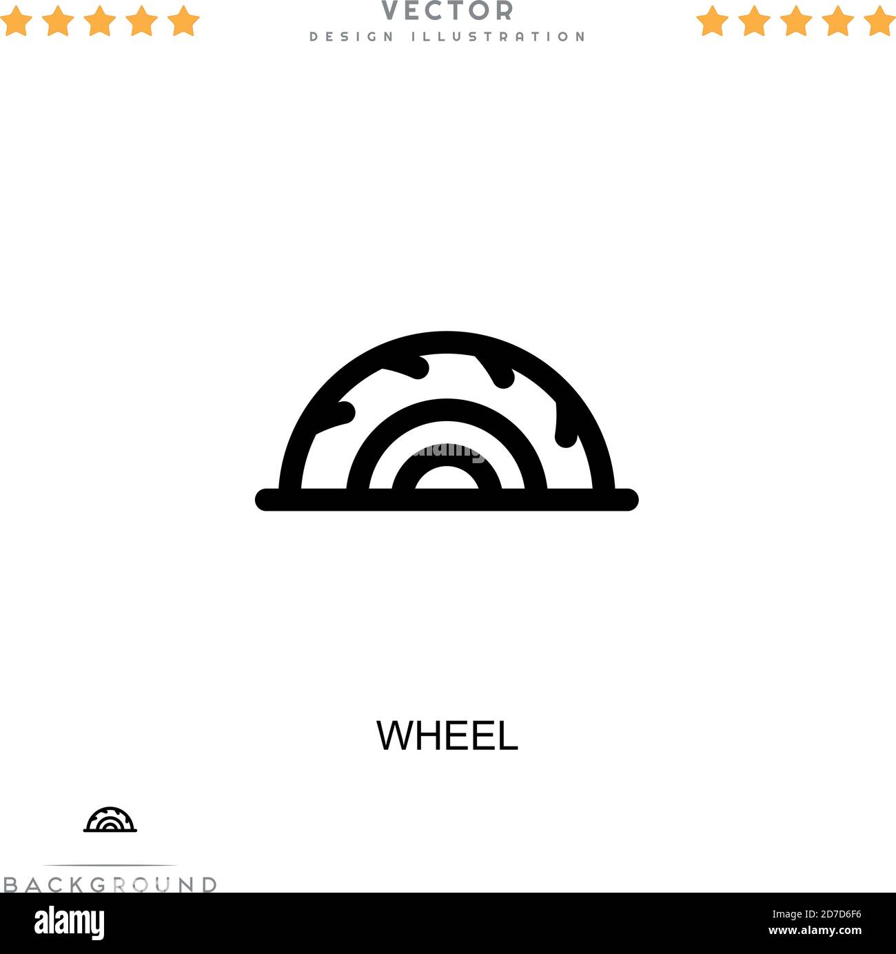 Wheel icon. Simple element from digital disruption collection. Line ...