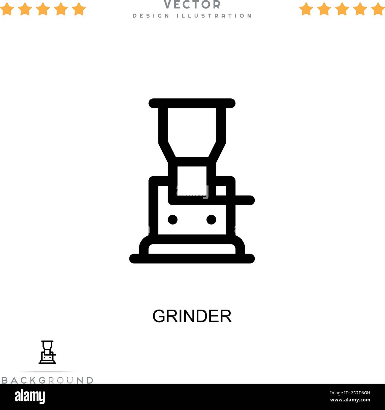 Grinder icon. Simple element from digital disruption collection. Line ...