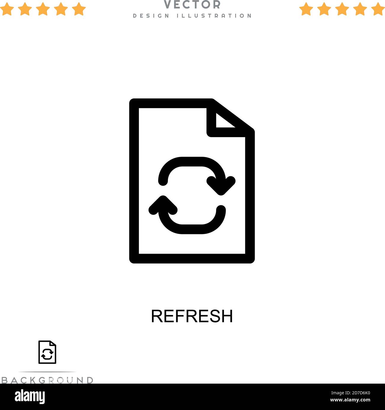 Refresh icon. Simple element from digital disruption collection. Line ...