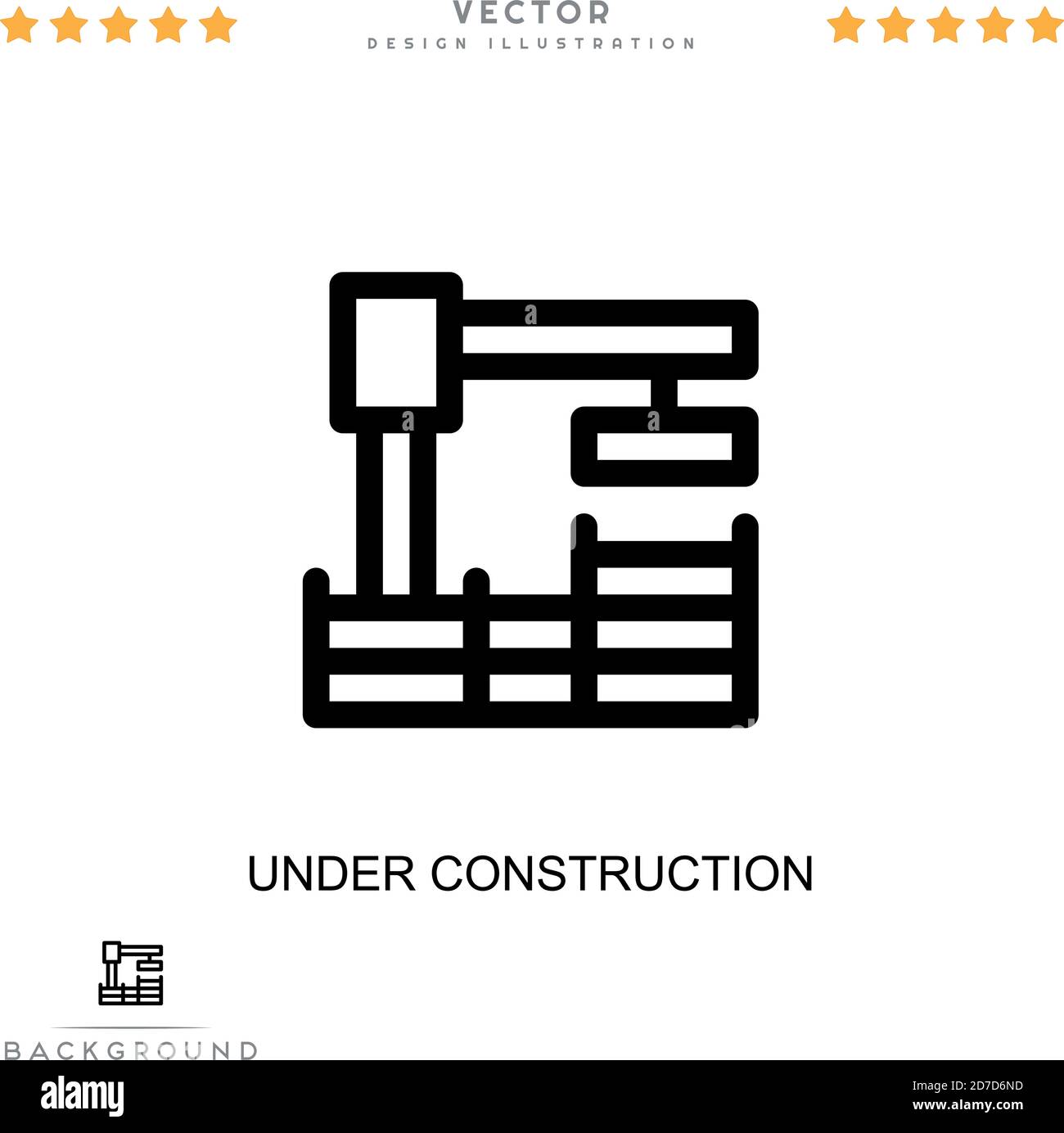 Under construction icon. Simple element from digital disruption ...